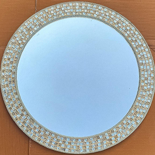Round Mosaic Design Mirror - High-quality Glass, Available In Different ...
