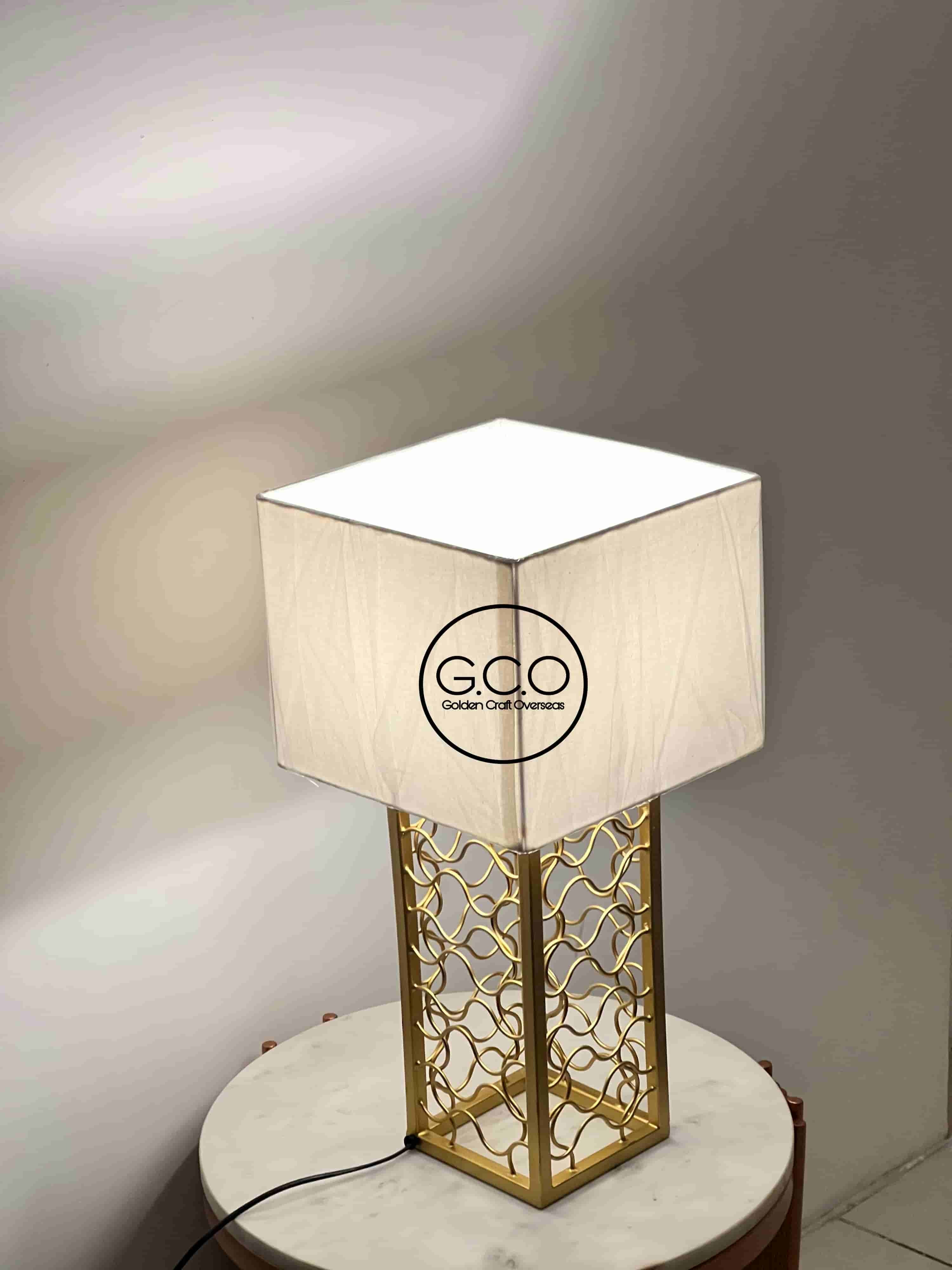 Square Table Lamp - Color: Multi at Best Price in Moradabad | Golden ...