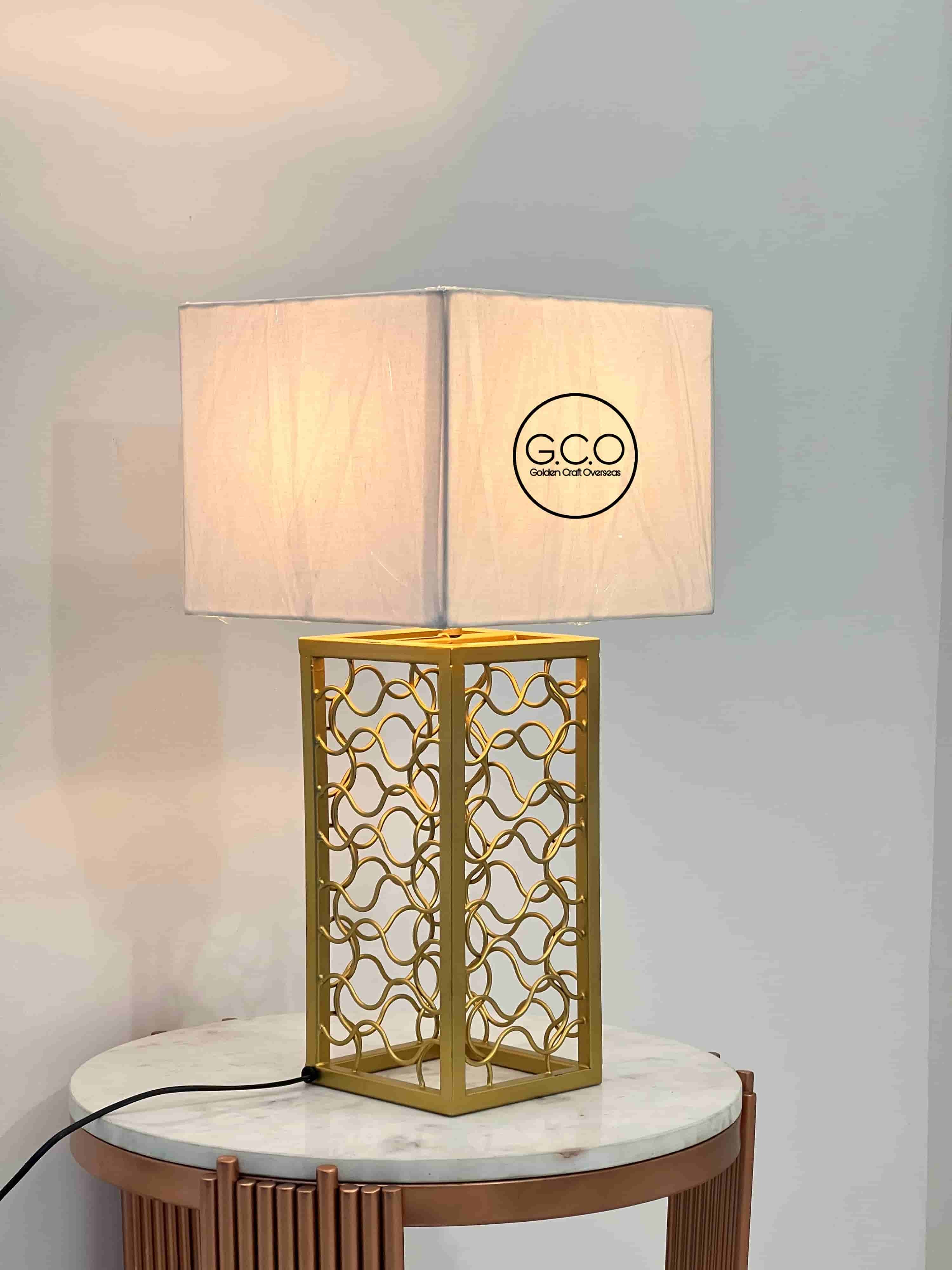 Square Table Lamp - Color: Multi at Best Price in Moradabad | Golden ...