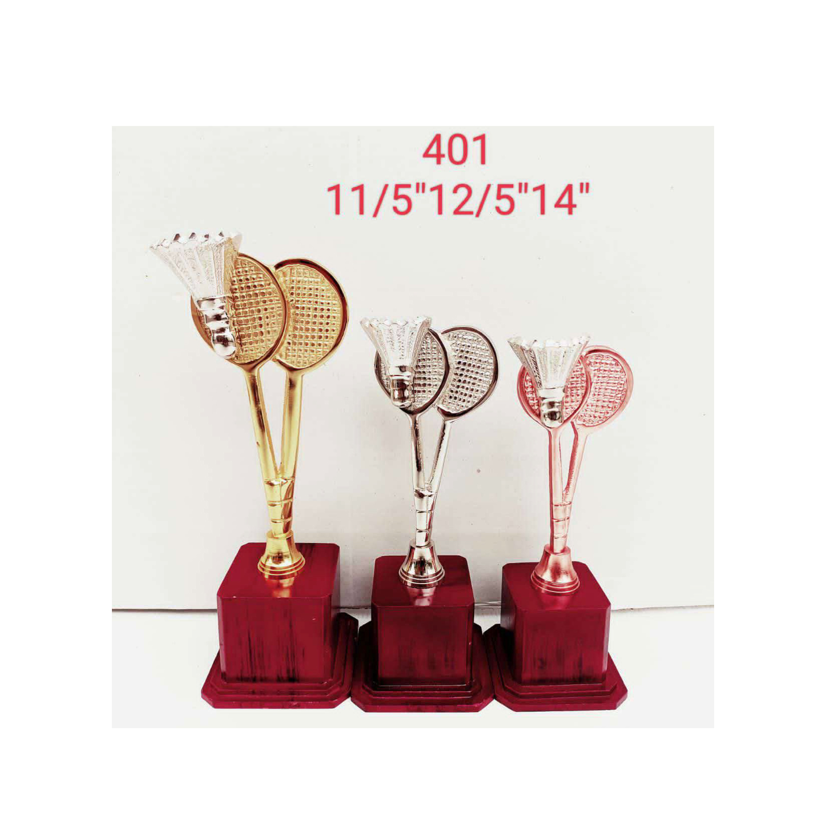 Metal Badminton Trophy Award #0401 at 199.00 INR in Moradabad | Art ...