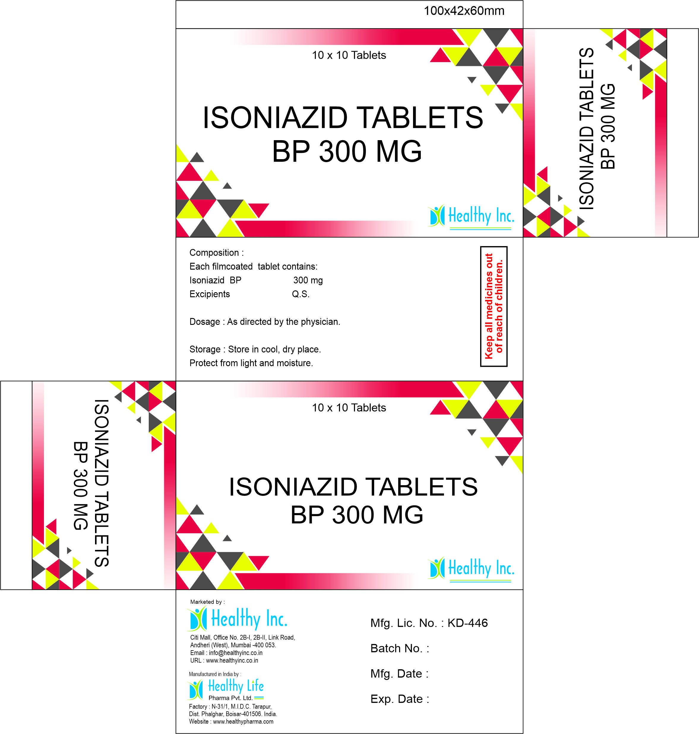 Isoniazid Tablet 50mg at Best Price in Mumbai, Maharashtra | Healthy Inc.