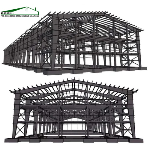 Peb Structures Fabrication - Steel Warehouse With Steel Roof | Grey ...