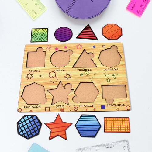 Wooden Triangles Puzzle Learning Educational Boards at Best Price in ...