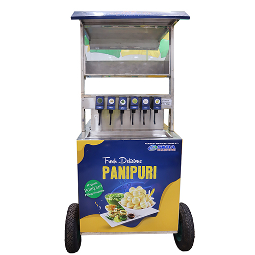 Portable Panipuri Filling Machine With Cart - Feature: High Efficiency ...