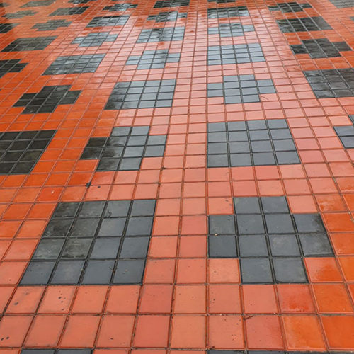 200x200 Mm Glossy Finish Square Paver Block - Concrete, 200x200 Mm Size ...