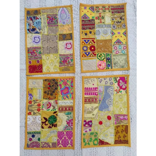 Patchwork Embroidery Table Placemat Dinning Table Mate - Color ...