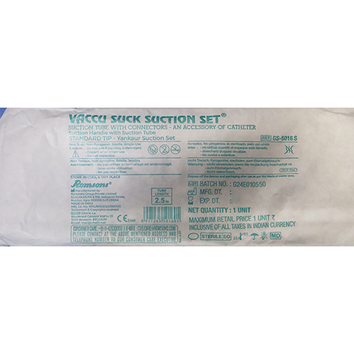 Gs-5016s Romsons Vaccu Suck Suction Set - Material: Plastic at Best ...