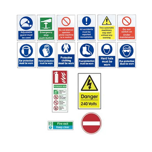 Metal Safety Signages - 1 To 2mm Thick, Durable Metal | Multicolor, Any ...