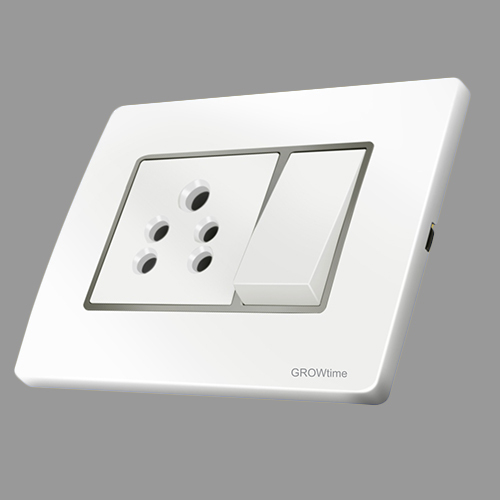 Yoko White Silver Platinum Modular Plates at Best Price in Delhi | Mb ...