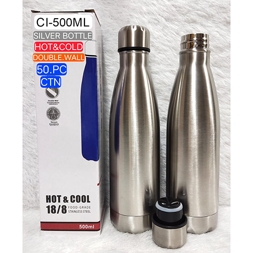 Ci-500ml Double Wall Water Bottle - Color: Silver at Best Price in Navi ...