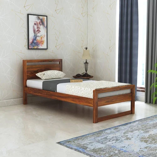 Wooden Single Bed - Color: Brown at Best Price in Gonda | Shivam ...