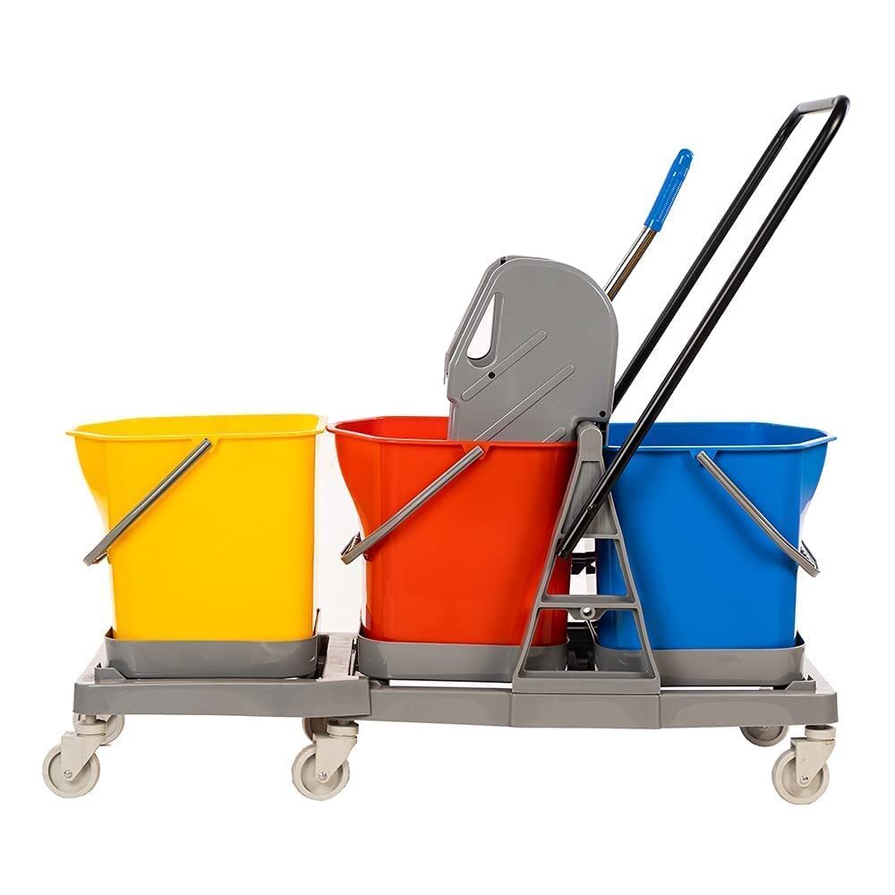 Triple Mopping Wringer Trolley at Best Price in Hyderabad | J C Enterprises