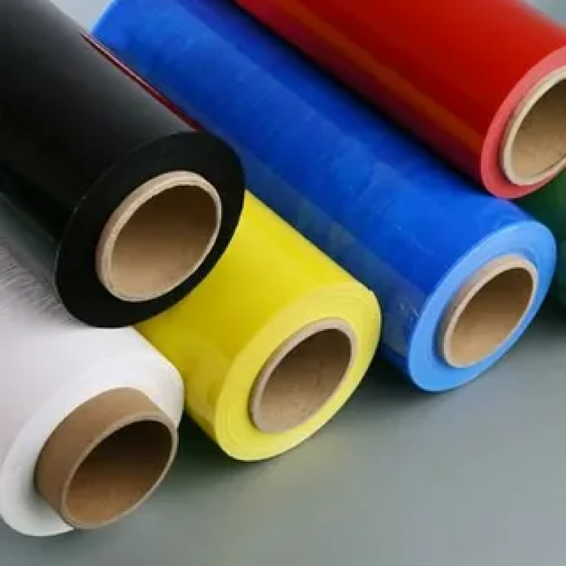 Color Stretch Film - Lldpe, Customized Size, 23 Micrometers Thickness ...