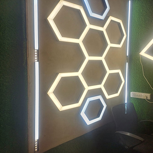 Hexagon Led Lights - Durable Aluminium, 40w Power, Cool White Light, 90 ...