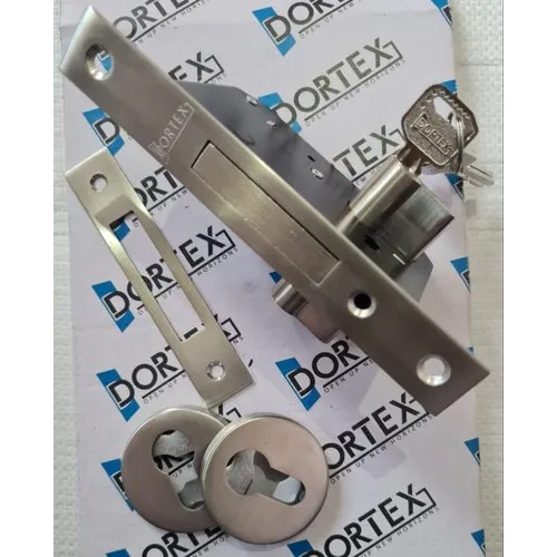 Dortex Stainless Steel 304 Dead Lock - Polished Finish, 2 Keys For ...