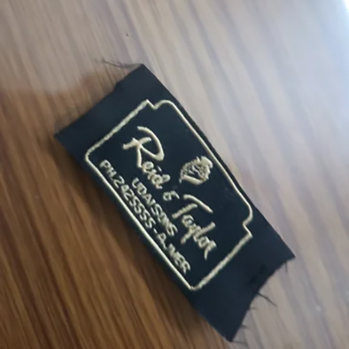 Damask Woven Label - Non-woven Material, Customizable Shapes & Colors ...