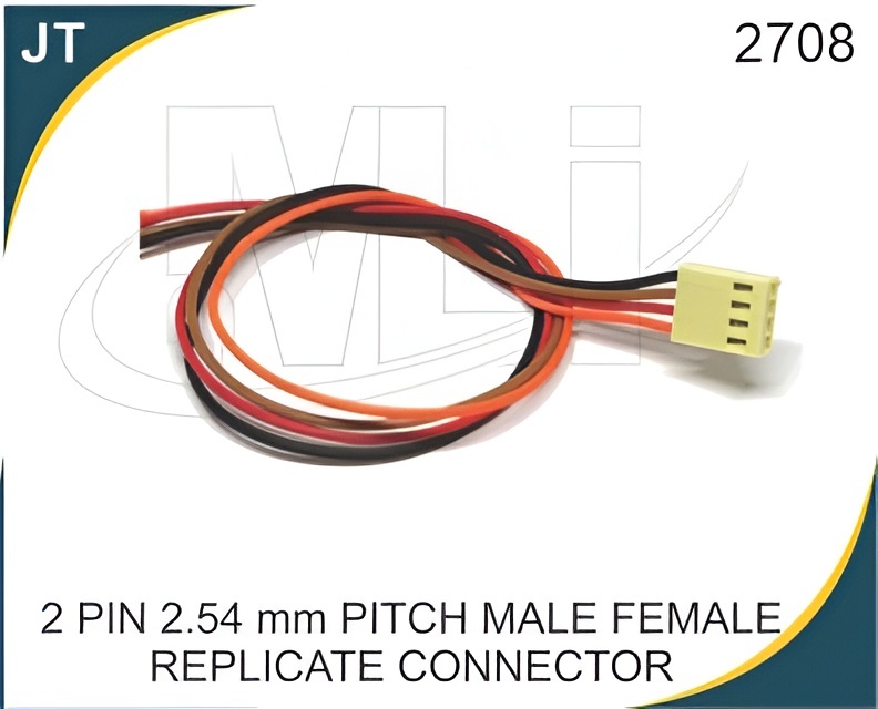 2 Pin 2.54 Mm Pitch Male Female Replicate Connector at Best Price in ...