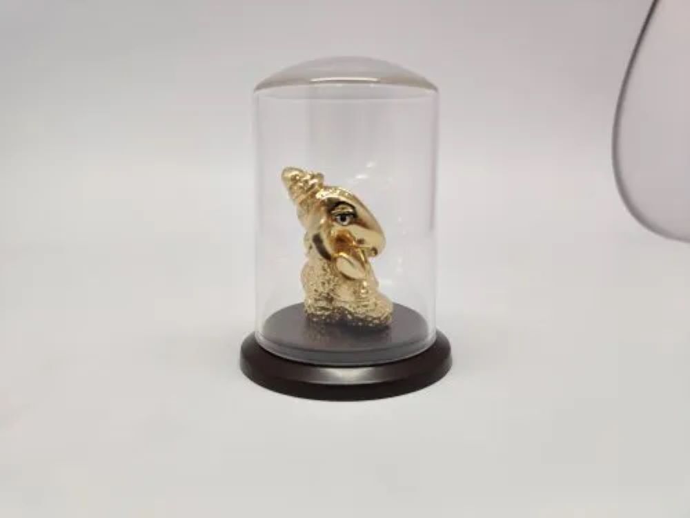 Divine Golden Lord Ganesha - Gold Plated God Statue, 2.5 Inch | Durable ...