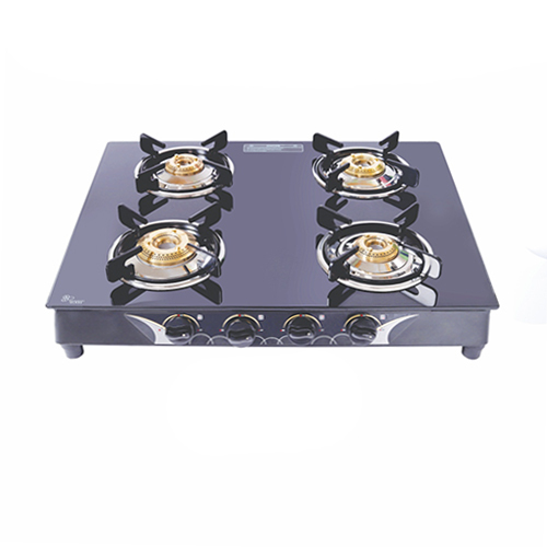 St 4b Gdn 90 4 Burner Toughened Glass Stove - Ignition Type: Manual at ...