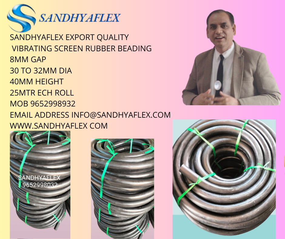 Sandhyaflex 8mm Gap 40mm H Vibrating Screen Rubber Beading at Best ...