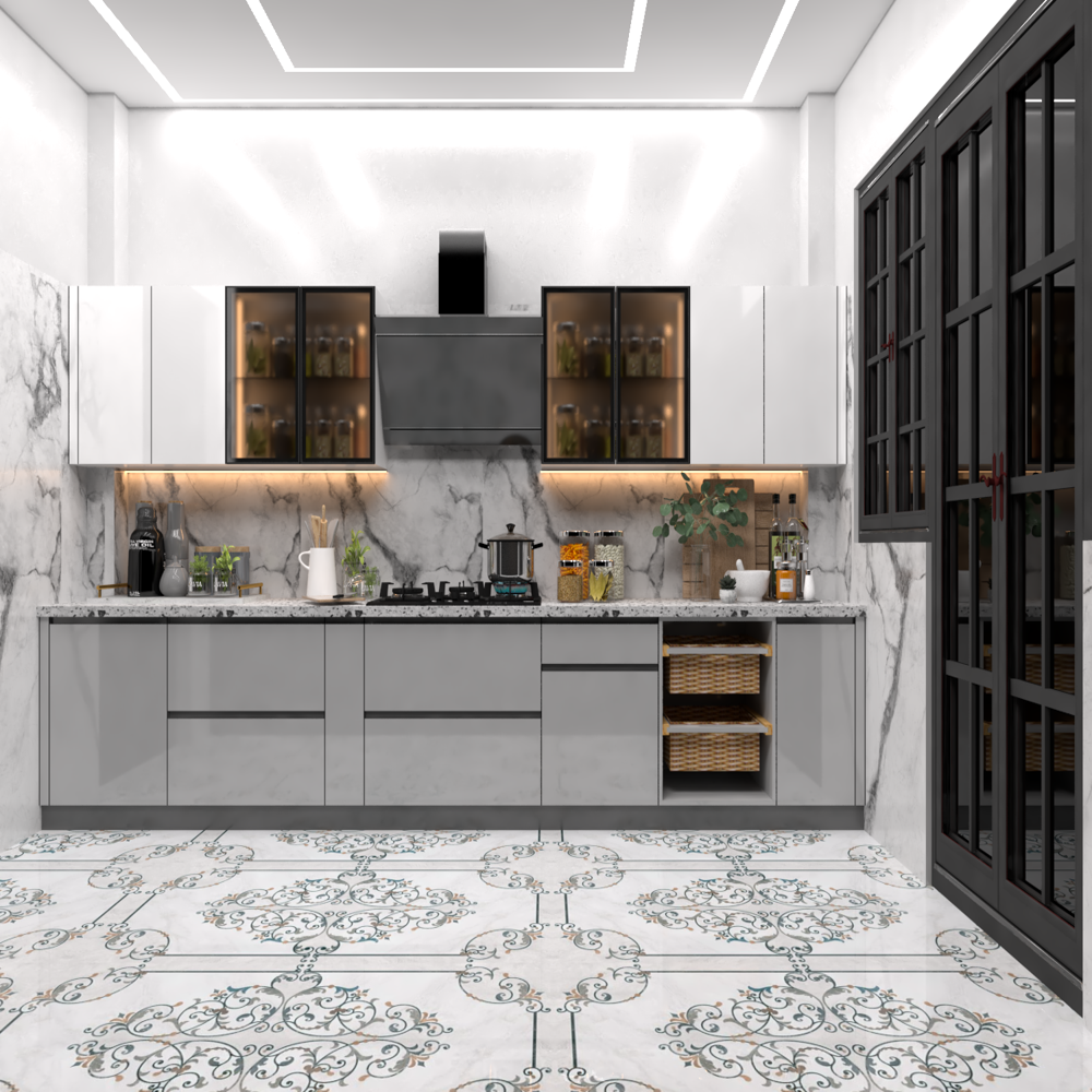 Polished Finish Modular Kitchen Cabinet - Feature: [ at Best Price in ...