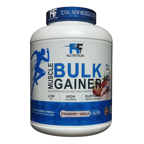 Strawberry And Vanilla Muscle Bulk Gainer - Dosage Form: Powder at Best ...