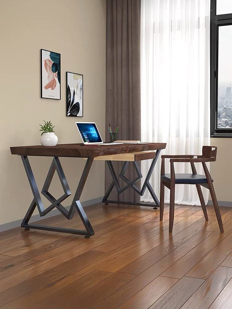 Modern Heavy Duty Tall Black Metal Iron Desk Legs Riser,bench Furniture ...