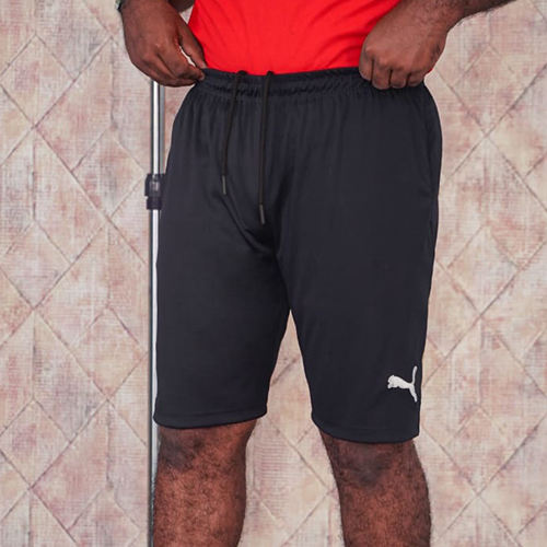 Mens Plain Cotton Short - Cotton Material, Black Color | Perfect Fit ...