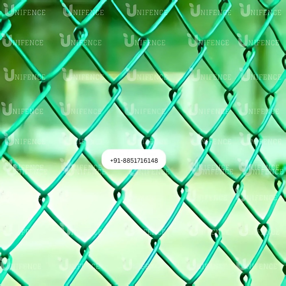 Pvc Coated Chain Link Fence - 4 To 10 Ft Height, Customizable Wire ...