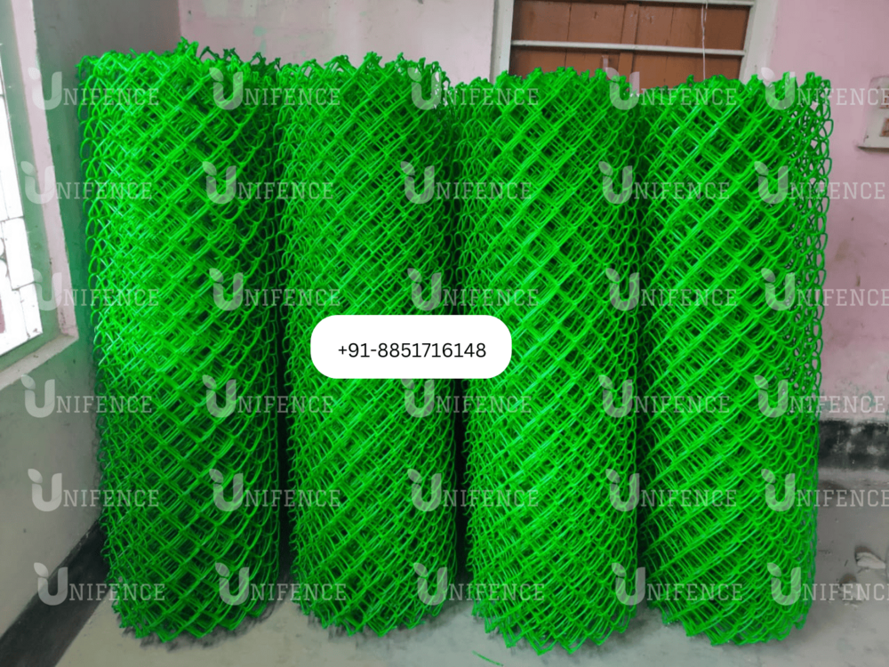 Pvc Coated Gi Chain Link Mesh - Metal, 4-10 Ft Height, 50 Ft Width ...