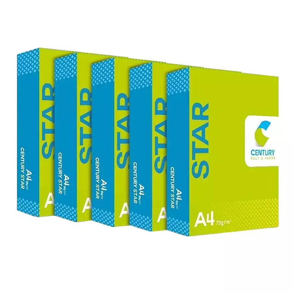 Century Star 75 Gsm A4 Size Multipurpose Copier Paper 500 Sheets, White ...