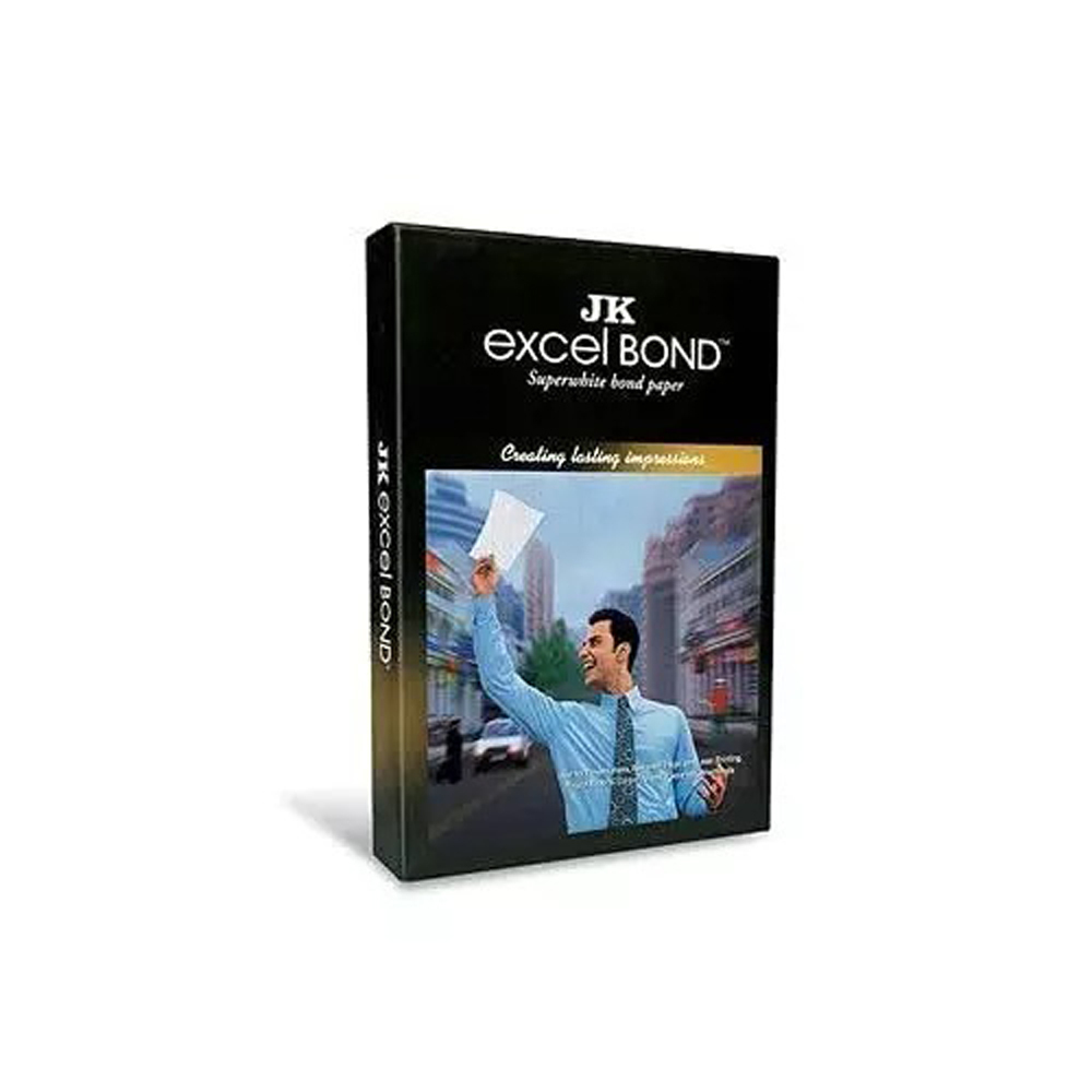 Jk Excel 100 Gsm A4 Size Bond Paper 500 Sheets White (pack Of 1 Ream ...
