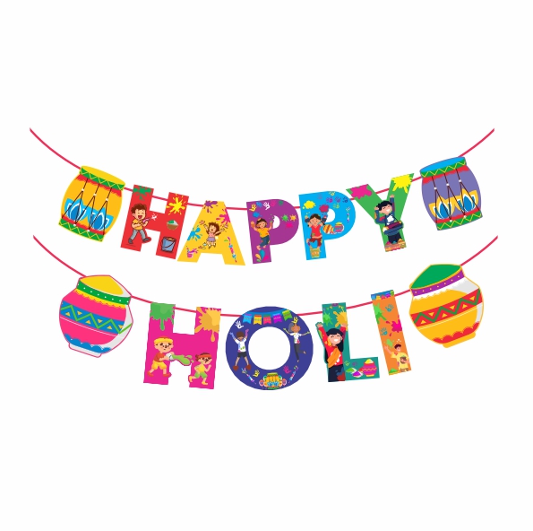 Happy Holi Matki Banner - Color: Multicolor at Best Price in Bhiwandi ...