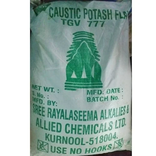 Caustic Potash Flakes - Industrial Grade, 99% Purity Powder Form | Cas ...