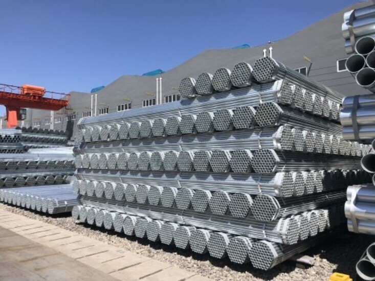 Steel Scaffolding Pipe - Mild Steel, 10-12 Ft, Silver Color, Up To 4mm ...