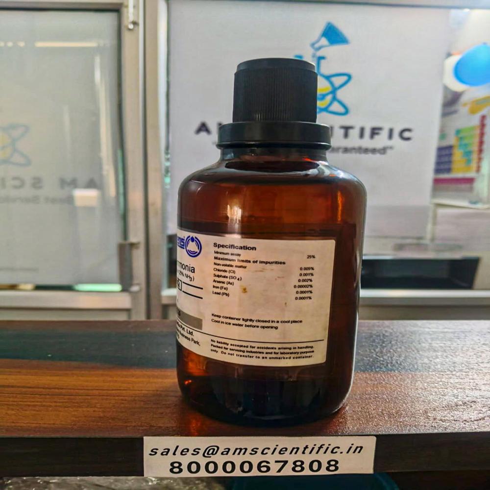 Ammonia Solution 25% Sq 500ml at 767.00 INR in Jaipur | Am Scientific