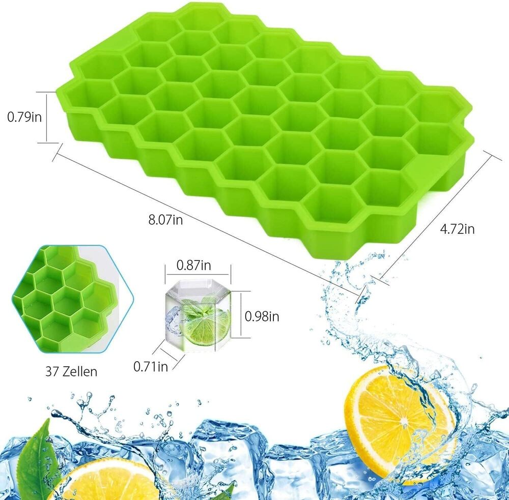 Honeycomb Ice Mould - Size: 12L X 7.5W X 5H Centimeters - Size: 12l X 7 ...