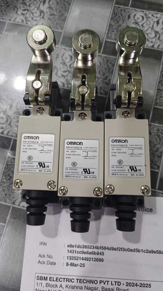 Omron Limit Switch, D4v-8104sz-n at Best Price in Gurugram | Sbm Electric Techno Pvt Ltd