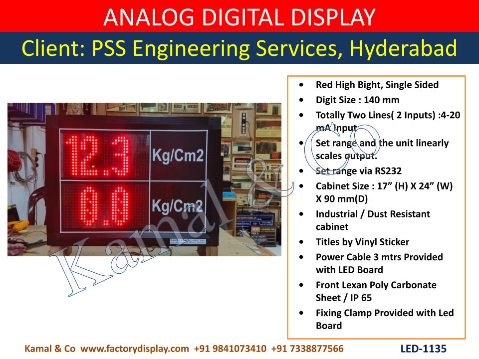 Led Industrial Adc Display Board at 34810.00 INR in Chennai | Kamal & Co.