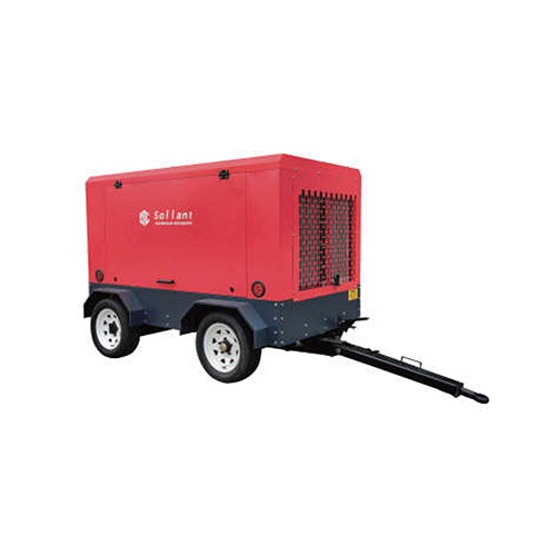 Portable Diesel Screw Air Compressor - Color: Red at Best Price in ...
