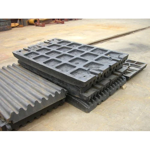 Manganese Steel Casting Jaw Plate - Color: Black at Best Price in ...