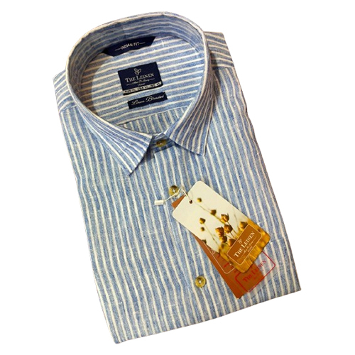 Striped Linen Shirt - Feature: No Fade at Best Price in Madurai | Aksah ...