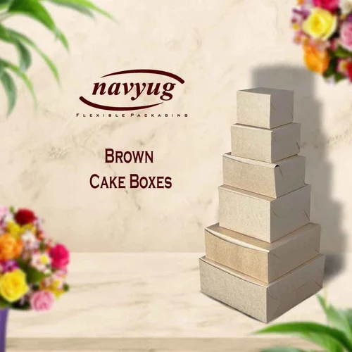 Brown Cake Box - Finishing: Glossy Lamination at Best Price in New ...