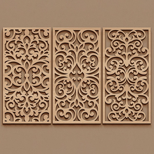 Wooden Laser Cut Wall Panels - Color: Various Available at Best Price ...