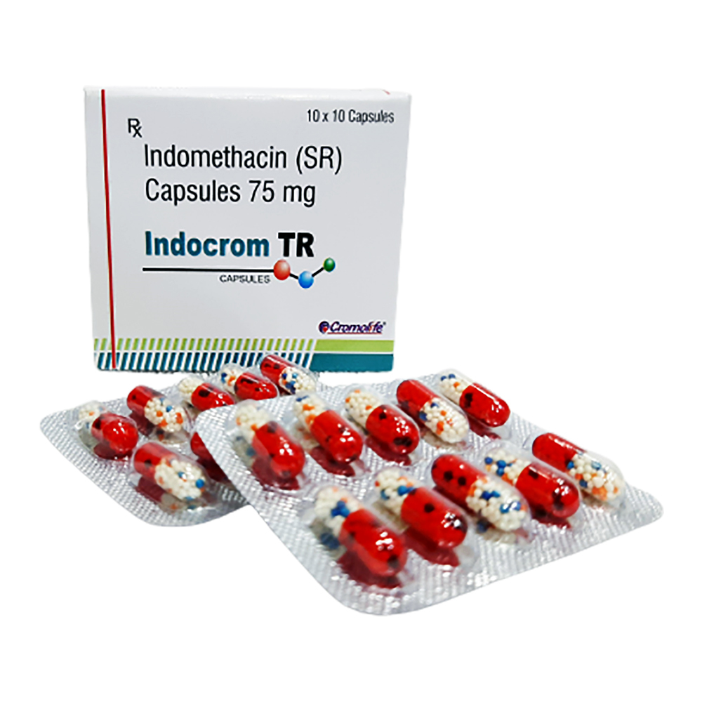 Indomethacin(sr) Usp 75 Mg Indocrom Tr Capsules at Best Price in Mumbai ...