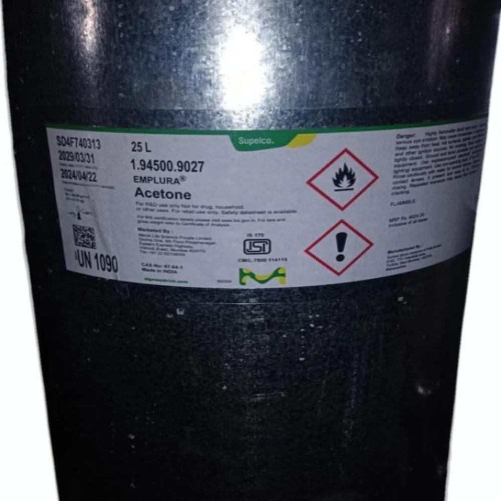 Merck Acetone Emplura 25l Lr Grade at 8224.60 INR in Jaipur | Am Scientific