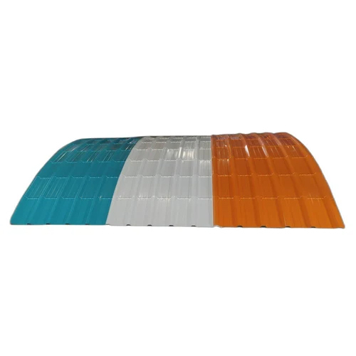 4mm Colour Coated Crimp Curved Sheet - Pattern: Strips at Best Price in ...