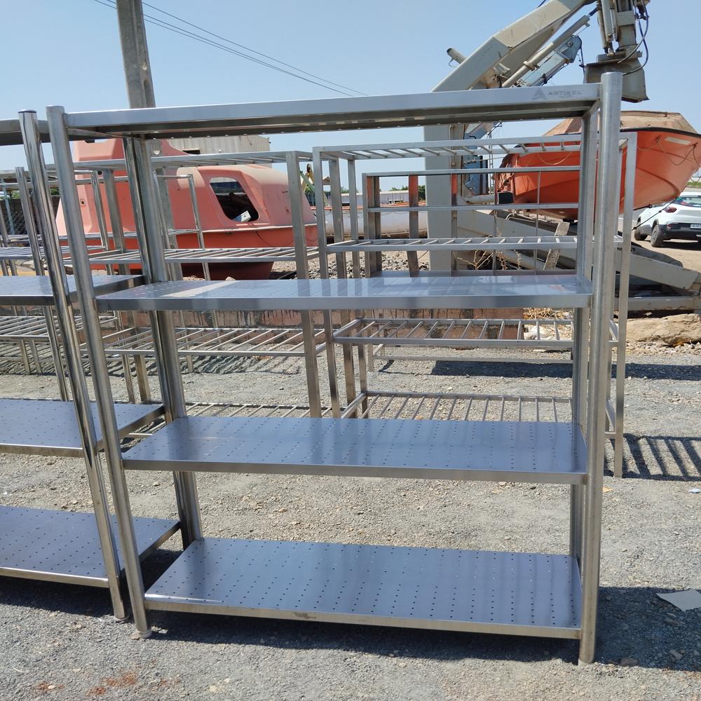 Stainless Steel Three Shelf Trolley at 18880.00 INR in Ahmedabad | Rara ...