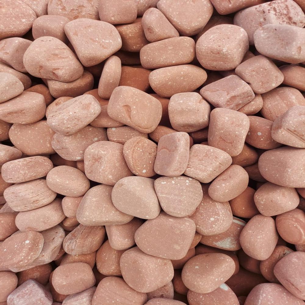 Red Stone Pebbles - Artificial Stone Type: Solid Surface at Best Price ...