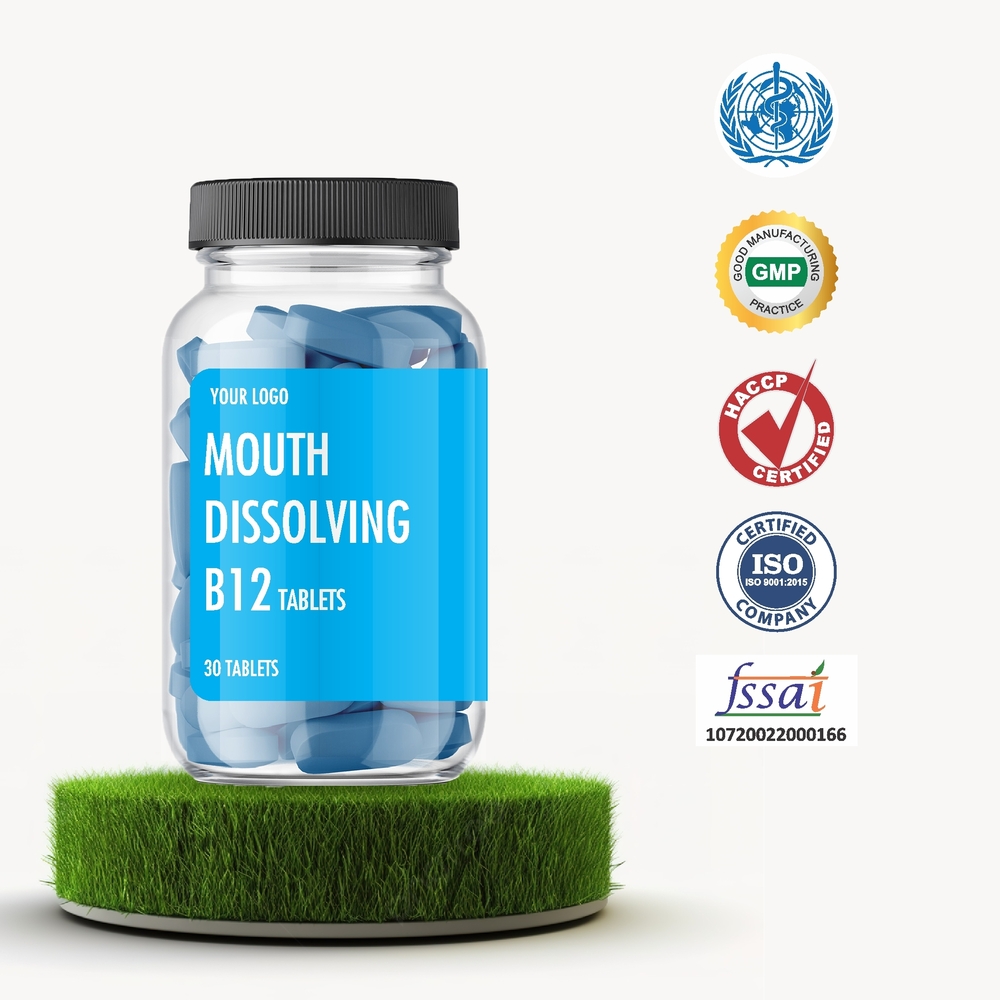 Vitamin B12 Mouth Dissolving Tablets (mint) - Best Before: 18 Months at ...
